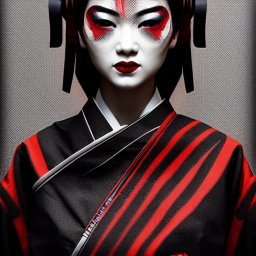 Stable Diffusion prompt: Portrait retro geisha, detailed - PromptHero
