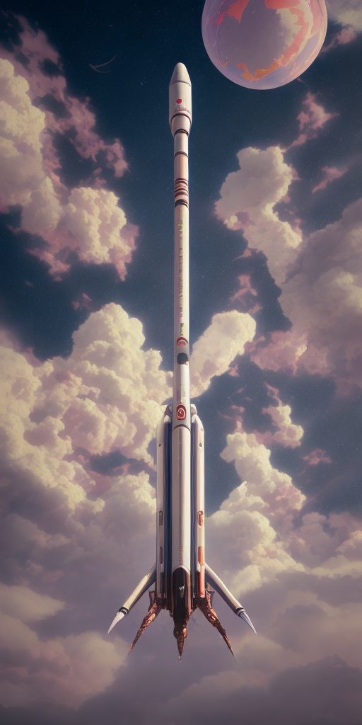 Openjourney prompt: Rocket launch **Evangelion unit 090 - PromptHero