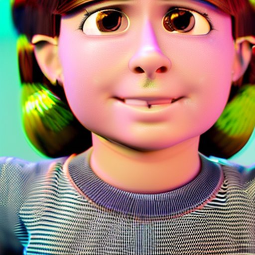 Stable Diffusion prompt: Pixar style little girl, Love to - PromptHero