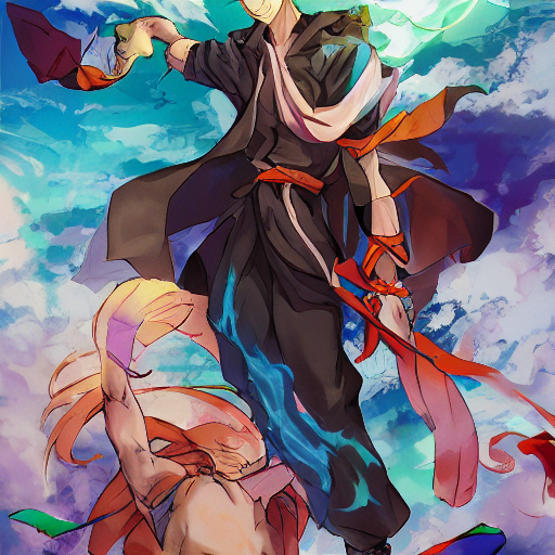 Waifu Diffusion prompt: TENTH CLOUD, man, donghua, anime - PromptHero