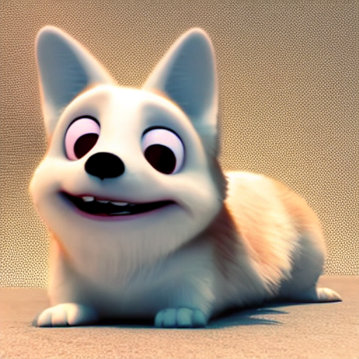 Stable Diffusion prompt: adorable cute white albino corgi - PromptHero
