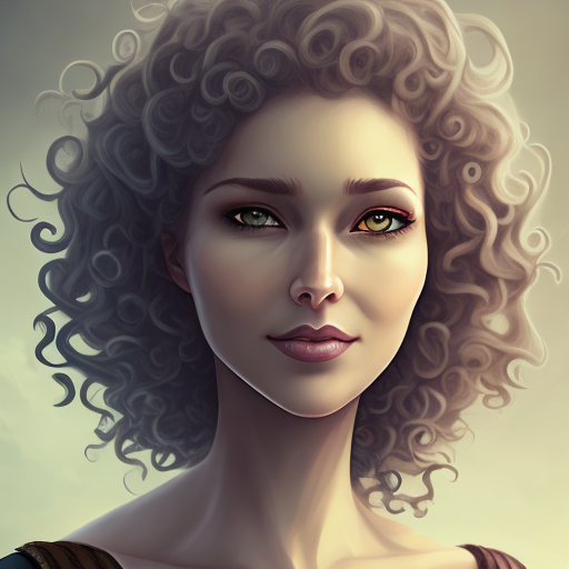 Openjourney prompt: curly hair, woman, portrait, rogue, - PromptHero