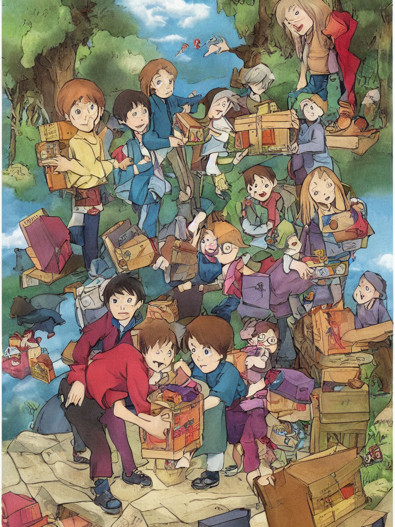 Stable Diffusion prompt: children searched the trunk, - PromptHero