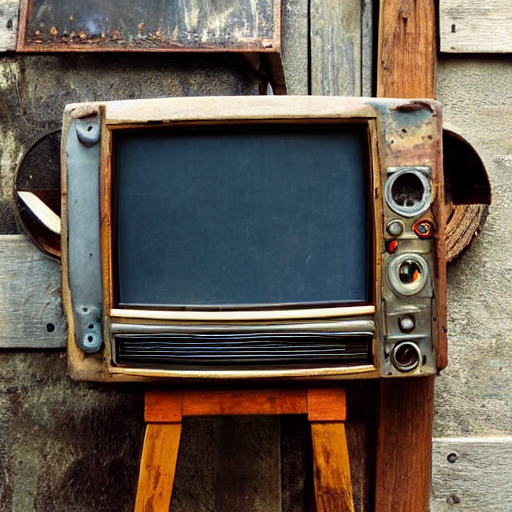 Stable Diffusion prompt: old television screen with arms, - PromptHero