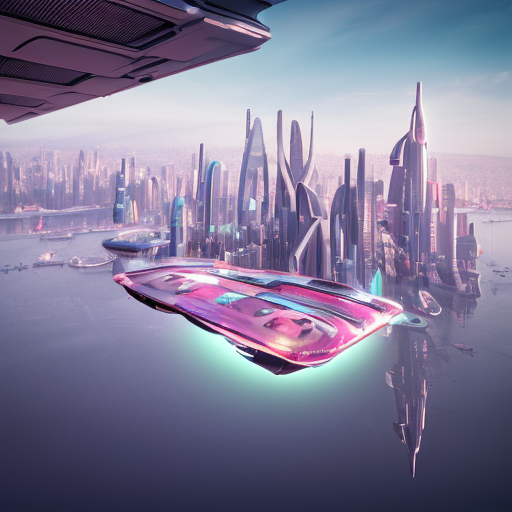 Redshift Diffusion prompt: a futuristic city floating - PromptHero