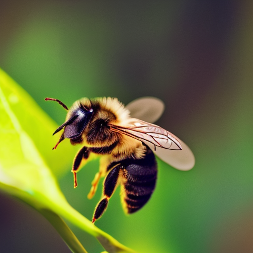 Mo-Di Diffusion prompt: bee in flower, professional colo - PromptHero