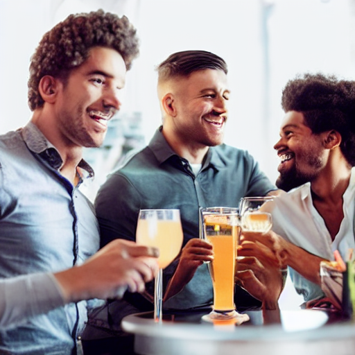 Stable Diffusion prompt: Group of friends enjoying drinks - PromptHero