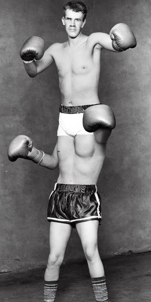 Stable Diffusion prompt: old school boxer, - PromptHero