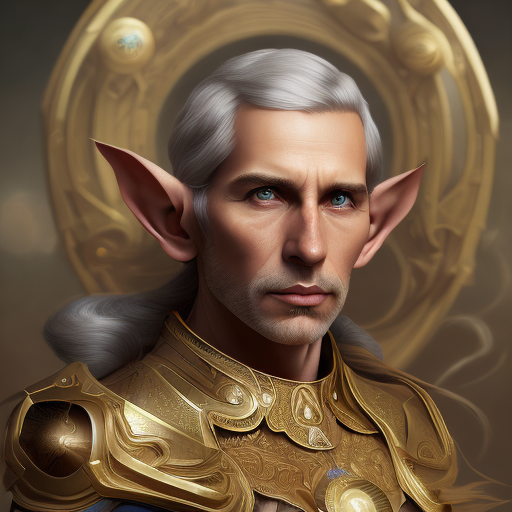 Openjourney prompt: mdjrny-v4 style portrait of male elf, - PromptHero