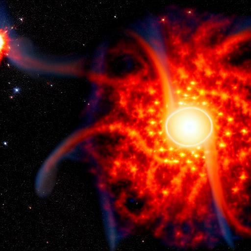 Stable Diffusion prompt: a huge star turning into a - PromptHero