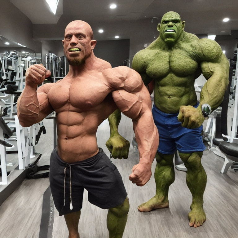 Stable Diffusion prompt: Buff muscular monster, orc - PromptHero