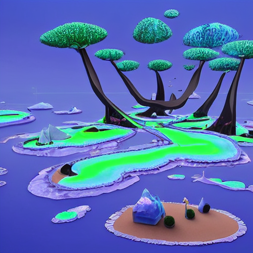 Stable Diffusion prompt: Create an otherworldly landscape - PromptHero