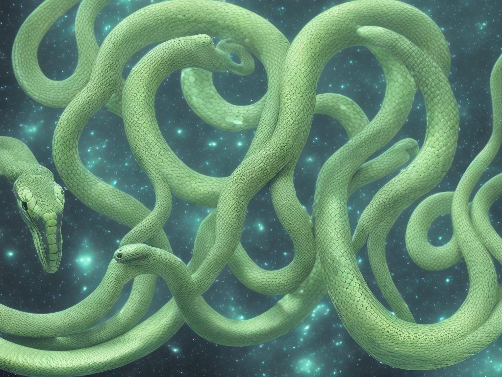 Openjourney prompt: a 3d octane render of snakes that - PromptHero