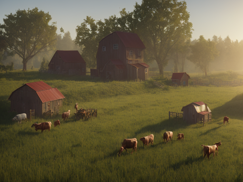 Redshift Diffusion prompt: peasant, farm, cinematic - PromptHero