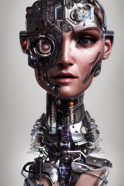 Mo-Di Diffusion prompt: full body cyborg, full-length - PromptHero