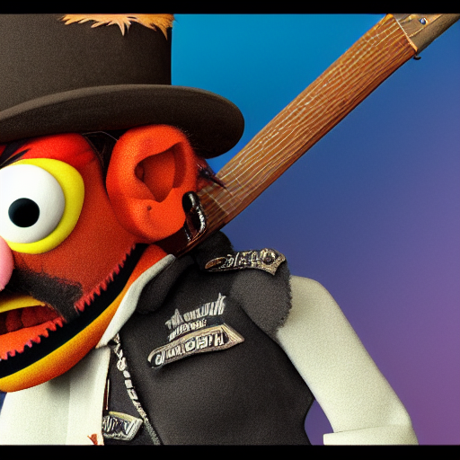 Stable Diffusion prompt: Lemmy Kilmister as a muppet, - PromptHero