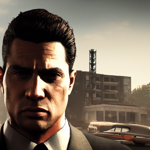 Stable Diffusion prompt: a mafia guy playing mafia 3 at - PromptHero