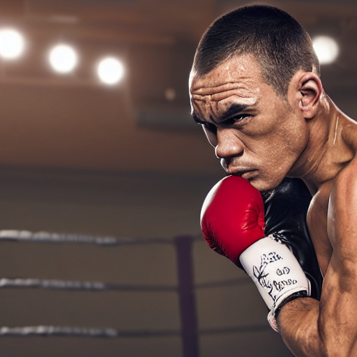 Stable Diffusion prompt: strong maleas boxer, angry, - PromptHero