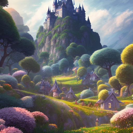 Openjourney prompt: a beautiful fantasy landscape with - PromptHero