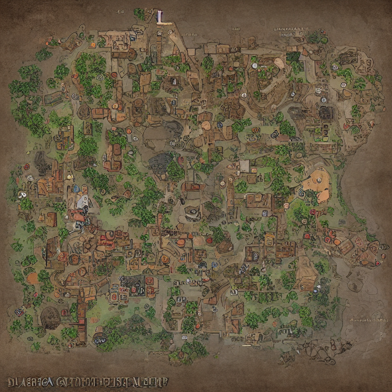 Stable Diffusion prompt: RPG Dungeon map - PromptHero