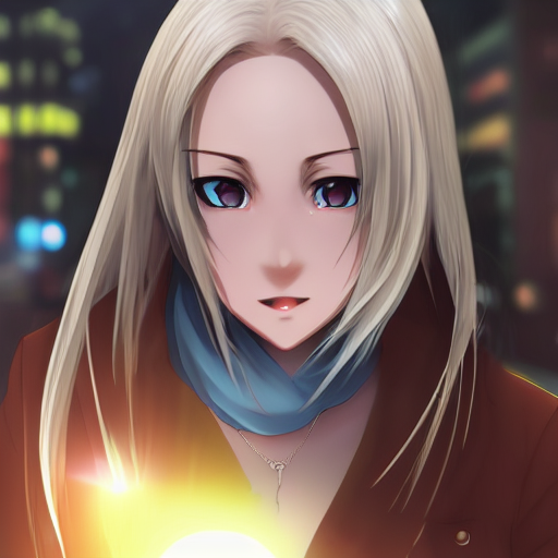 Stable Diffusion prompt: anime, girl, on night street, - PromptHero