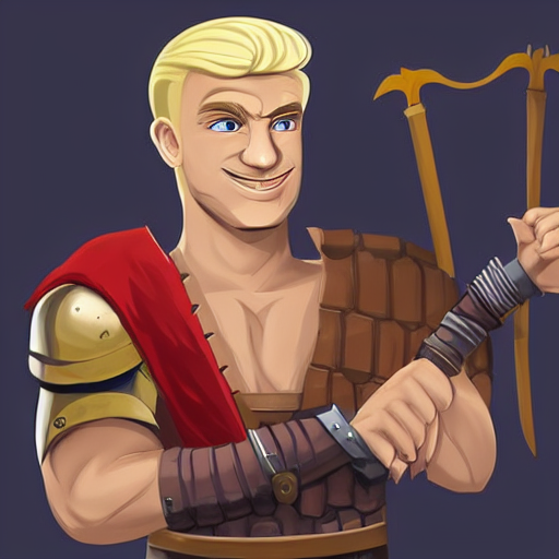 Stable Diffusion prompt: Muscular square jawed blond - PromptHero