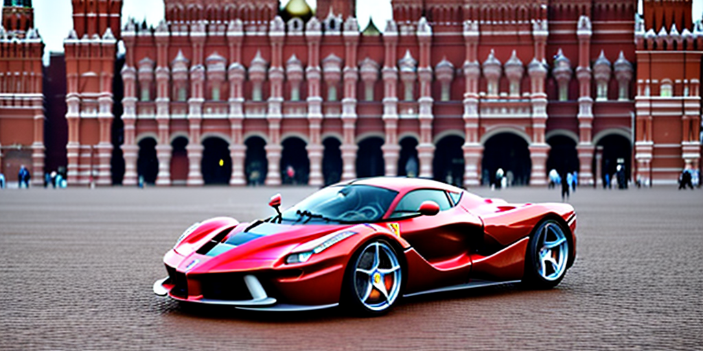 Openjourney prompt: one red LaFerrari car stands on red - PromptHero