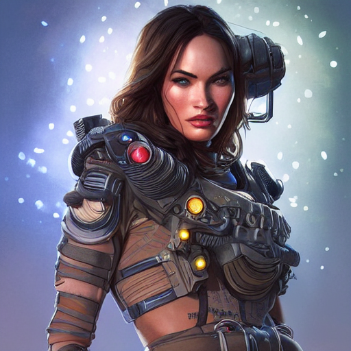 Stable Diffusion prompt: Portrait of apex legends megan - PromptHero