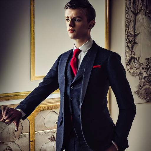 Stable Diffusion prompt: Posh boy wearing an open blazer, - PromptHero