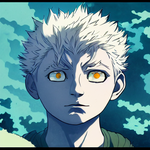 Stable Diffusion prompt: front face head shot of killua - PromptHero