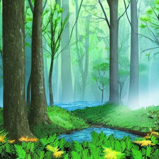 Stable Diffusion prompt: A tranquil forest clearing: An - PromptHero