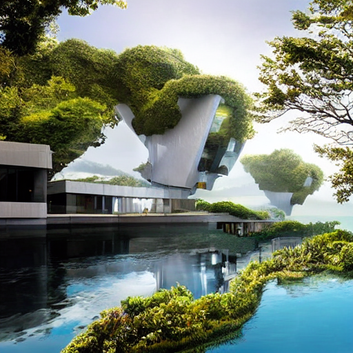 Stable Diffusion prompt: futuristic houses with - PromptHero