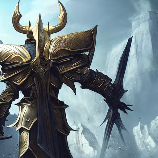 Stable Diffusion prompt: Close-up, celestial warrior, - PromptHero