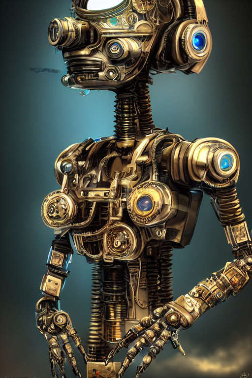 Stable Diffusion prompt: robots smiling | at a - PromptHero