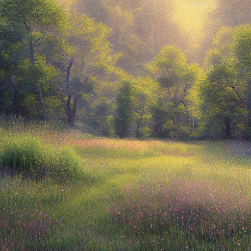 Openjourney prompt: Meadow plain painting, Pointillism - PromptHero