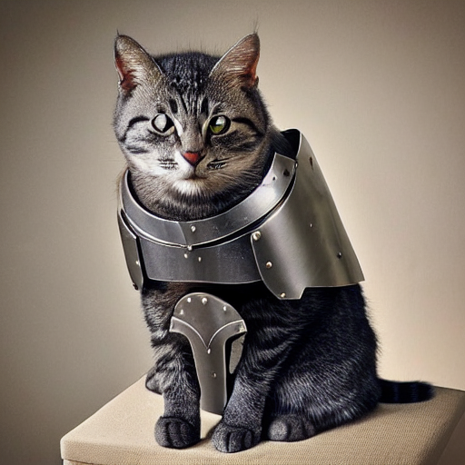Stable Diffusion prompt: cat wearing armor - PromptHero