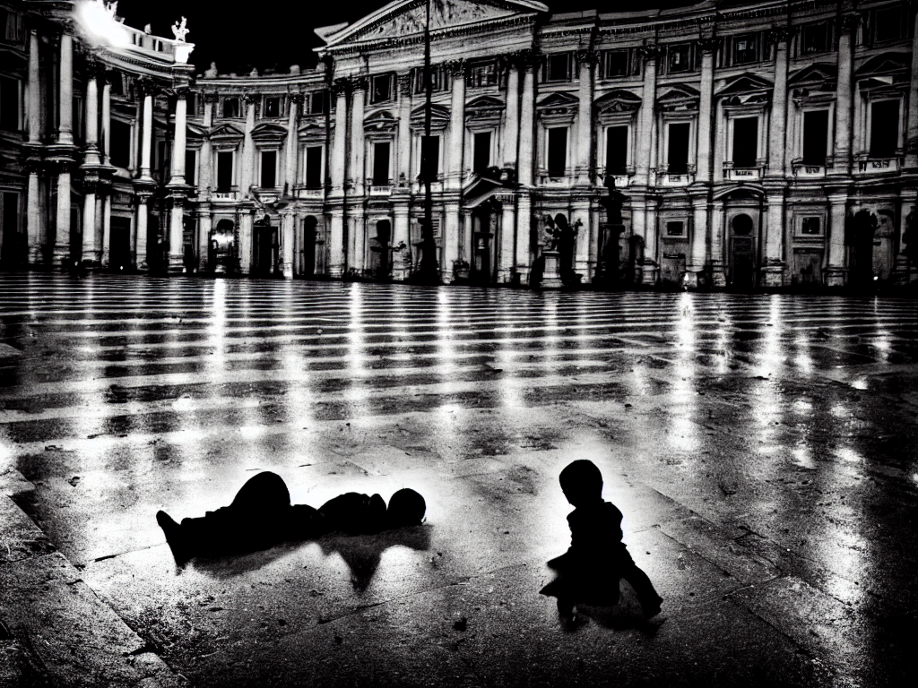 Stable Diffusion prompt: A black and white hyper - PromptHero