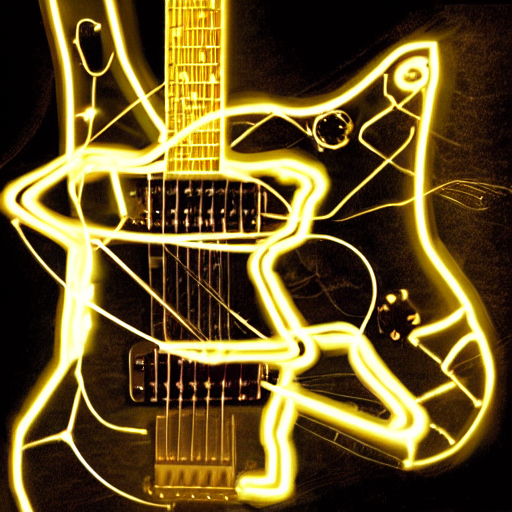 Stable Diffusion prompt: skeletal electric guitar, cosmic - PromptHero
