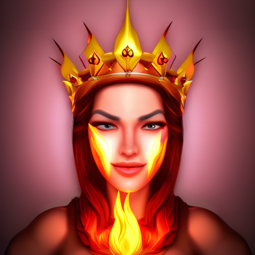 Mo-Di Diffusion prompt: queen of fire character, crown - PromptHero