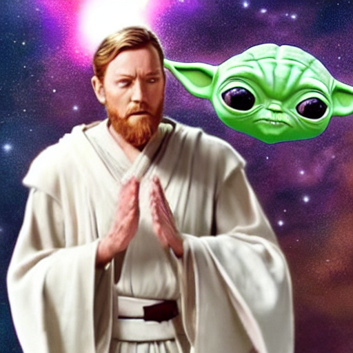 Stable Diffusion prompt: obi wan kenobi meditating, cute - PromptHero
