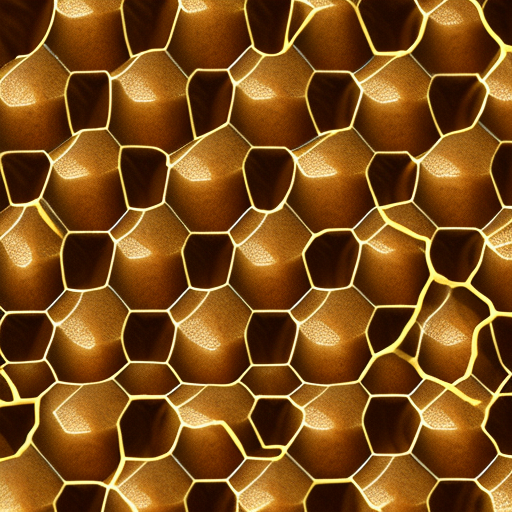 Openjourney prompt: Honeycomb cells close-up dripping - PromptHero