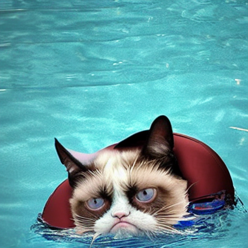 Stable Diffusion prompt: grumpy cat, cartoon effect, sit - PromptHero