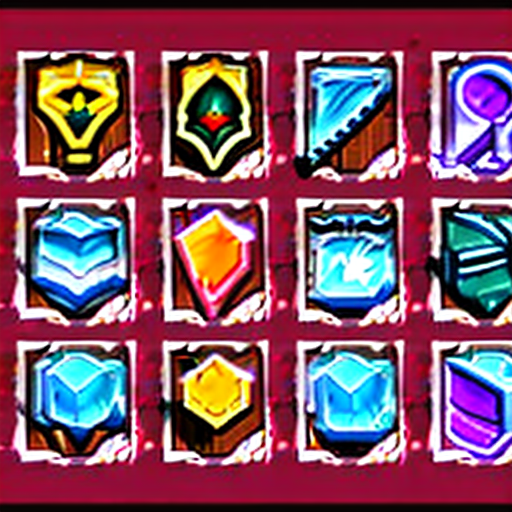 Stable Diffusion prompt: video games icons, 2d icons, rpg - PromptHero