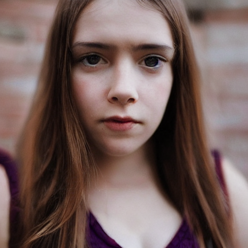 Stable Diffusion prompt: girl expressively looks at the - PromptHero