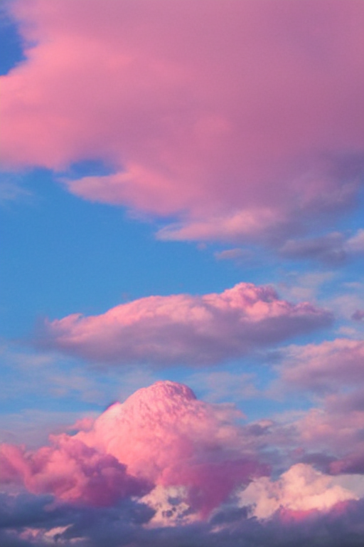 Stable Diffusion prompt: Pink clouds like cotton, the - PromptHero
