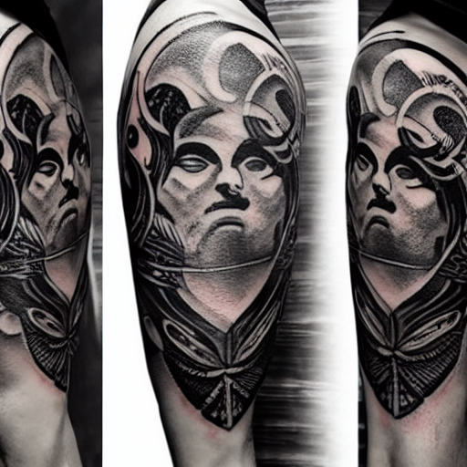 Stable Diffusion prompt: tattoo design of mythological - PromptHero