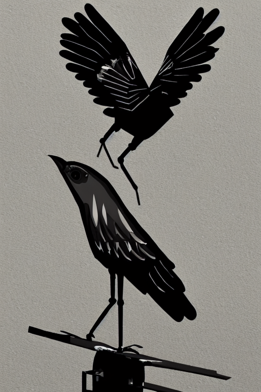 Stable Diffusion prompt: The mechanical crow - PromptHero