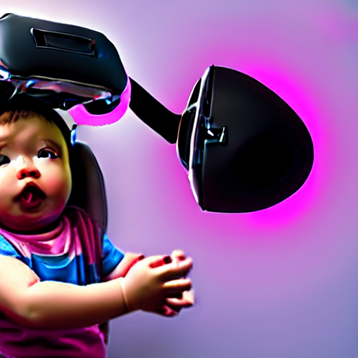 Stable Diffusion prompt: baby VIRTUAL REALITY danger - PromptHero