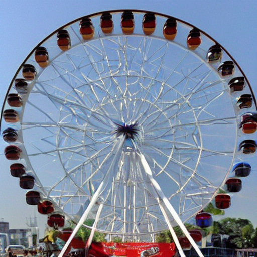 Stable Diffusion prompt: Arc ferris wheel , shaftless - PromptHero