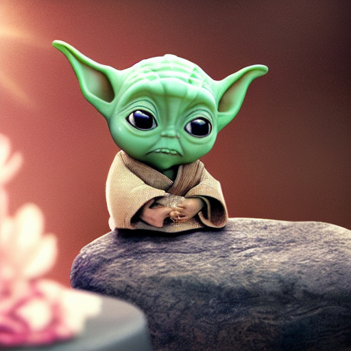 Stable Diffusion prompt: obi wan kenobi meditating, cute - PromptHero